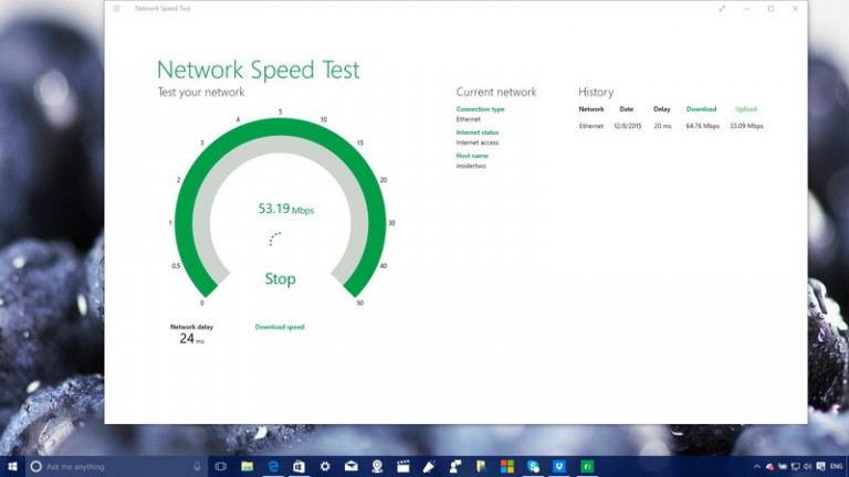 Network speed test on pc Image | Speed Test for Windows App: Download ...