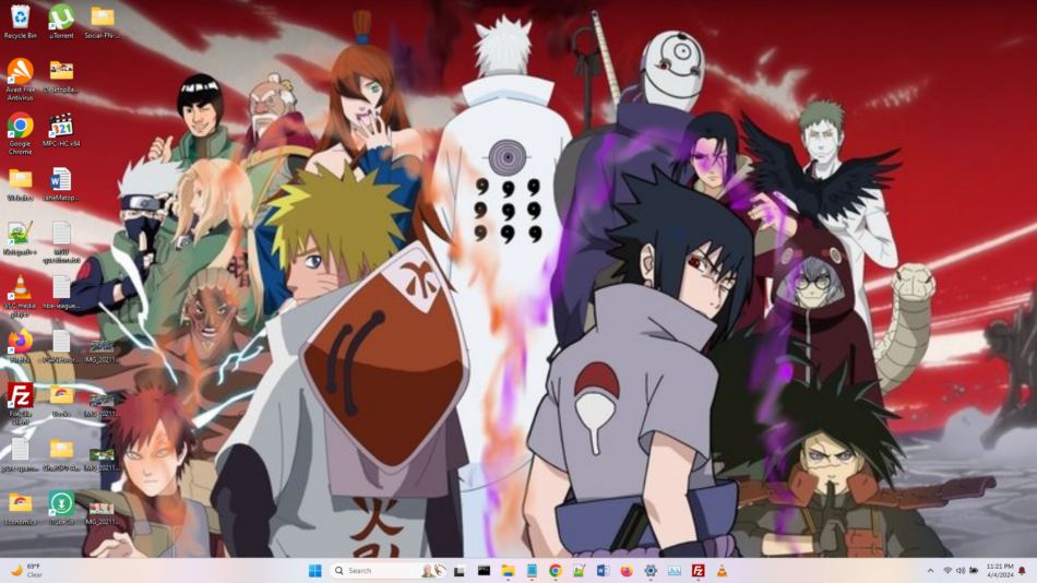Naruto Shippuden Theme for Windows PC - Windows Mode