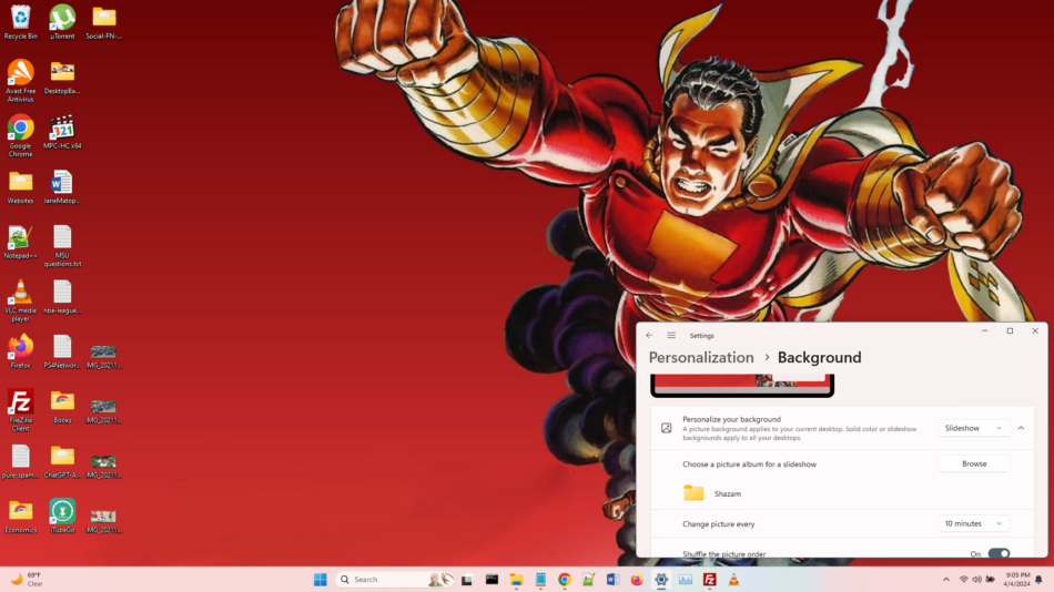 Shazam Movie Theme Pack for PC - Windows Mode