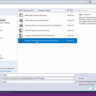 Download Windows Template Studio for Visual Studio - Windows Mode