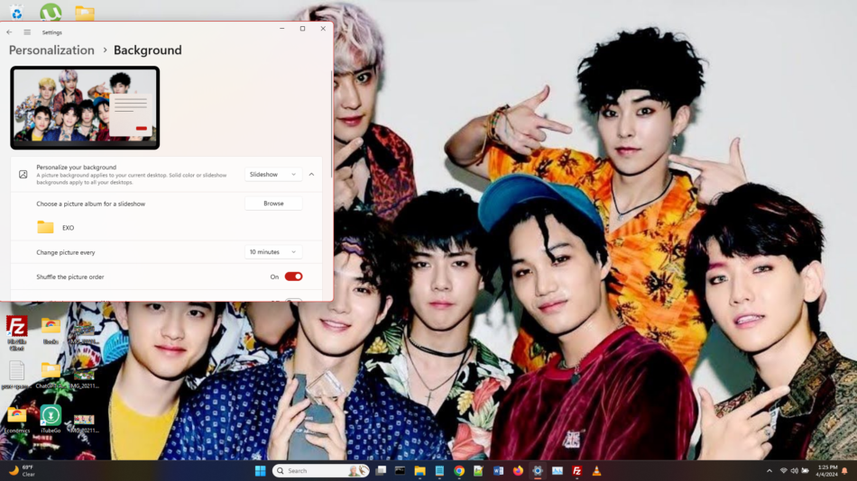 Download EXO Theme Pack - Windows Mode