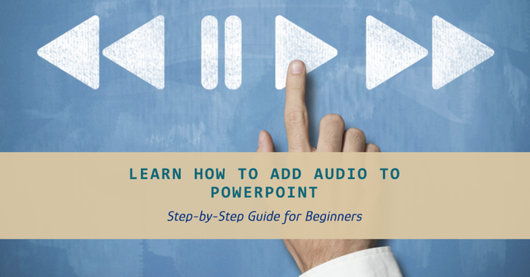 How to record and add audio to your PowerPoint Presentation - Windows Mode