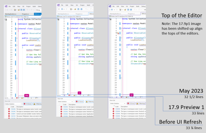 Ui refresh Image | Getting started with Visual Studio 2022
