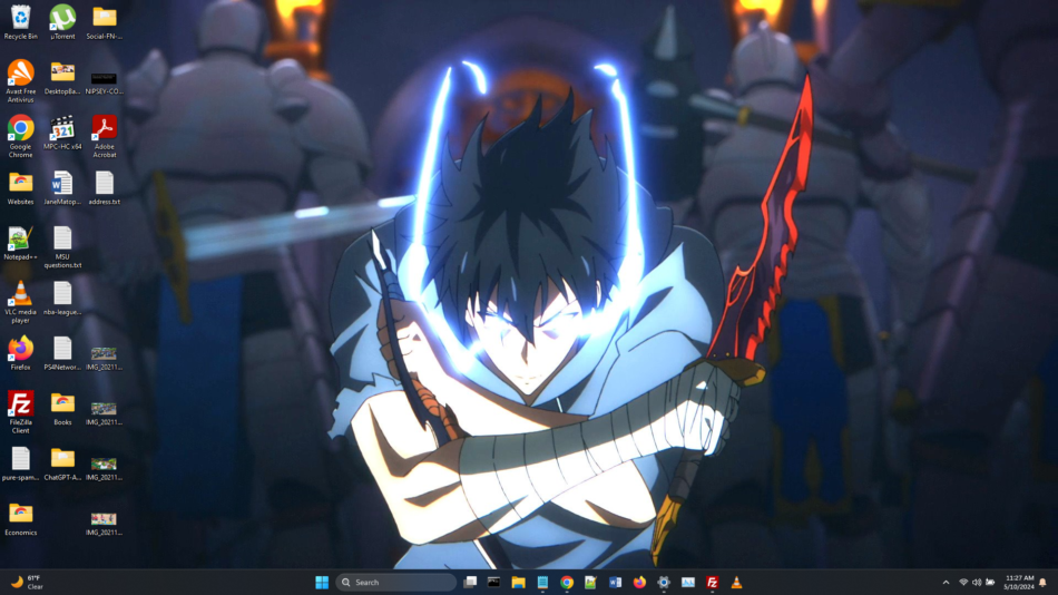 Solo Leveling Theme Pack - Windows Mode