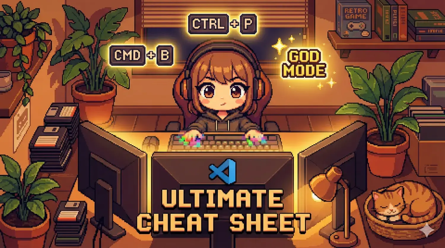 VS Code Cheat Sheet: Shortcuts, God Mode & PDF (2026 Ready) - Windows Mode