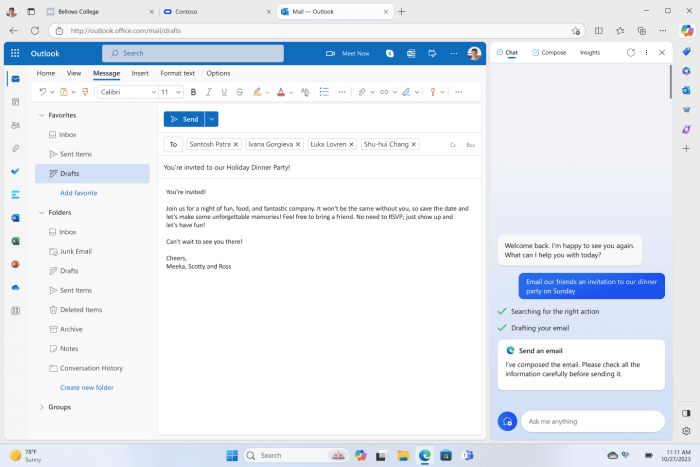 Use ai in edge outlook Image | Microsoft Edge for Windows – AI Copilot ...